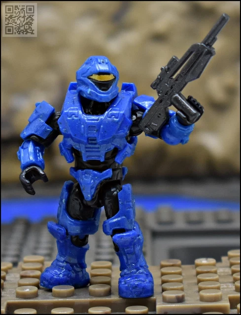 HALO MEGA CONSTRUX Bloks Bleu Unsc Spartiate Recon Mini Figurines FNR84 ...