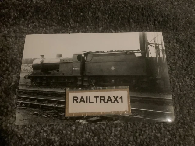 RAILWAY STEAM PHOTOGRAPH - 44510 At Carnforth Mpd/Shed - 6/4/1958. (4F ...