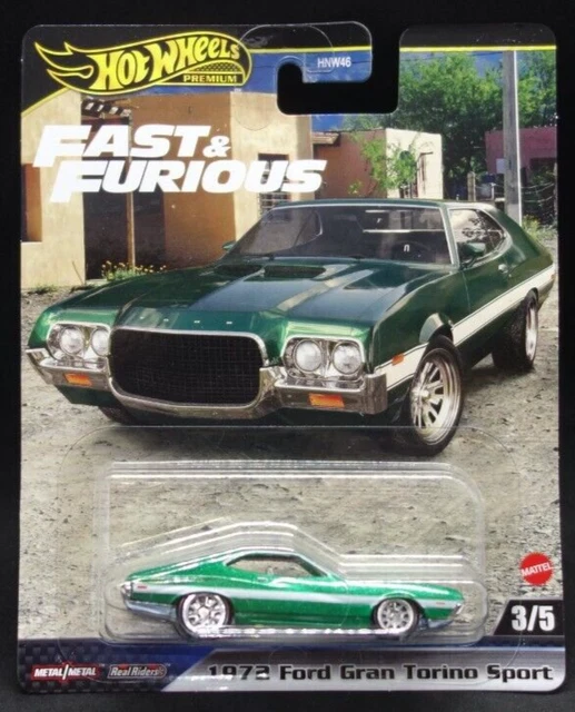 HOT WHEELS PREMIUM Fast and Furious Fenix's 1972 FORD Gran Torino Sport ...