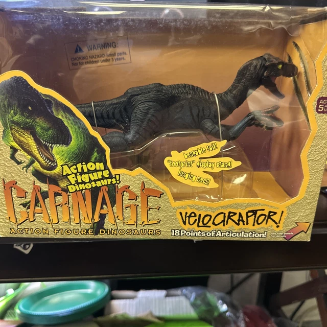 RARE VINTAGE 1997 Resaurus Velociraptor Dinosaur Raptor Figure ...