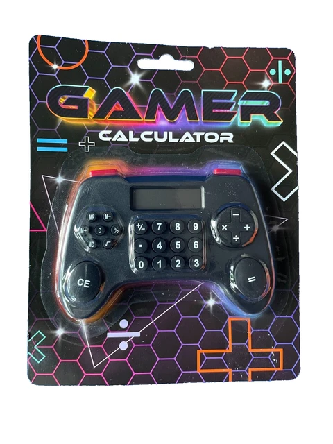 CALCOLATRICE VIDEOGIOCO CONTROLLER Gioco Bambini Scuola Ufficio Lavoro ...