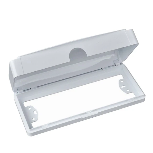 WALL-MOUNTED SOCKET WATERPROOF Box Plastic Electric Plug Cover Bathroom ...