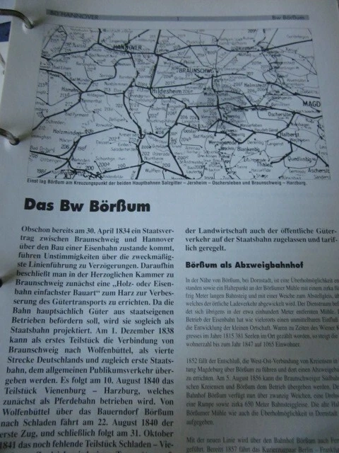 DOKUMENTATION MIT GLEISPLAN 4 Bahnbetriebswerk Börßum 12S EUR 7,34 ...