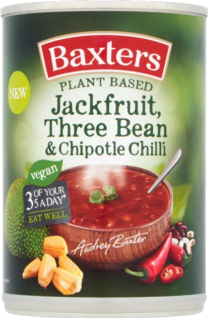 BAXTERS PLANT BASED Jackfruit, Three Bean & Chipotle Chilli Soup 380g £ ...