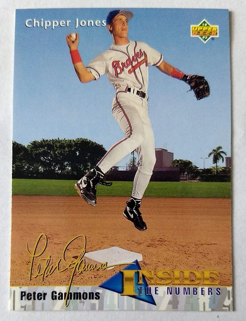 CHIPPER JONES, 1993 Pont Supérieur Inside The Numbers #459, Braves EUR ...