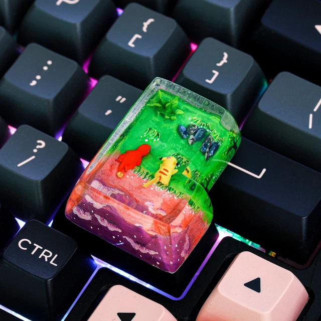 ISO ENTER KEYCAP, Custom pokemon keycap, Handmade artisan keycaps, ESC ...