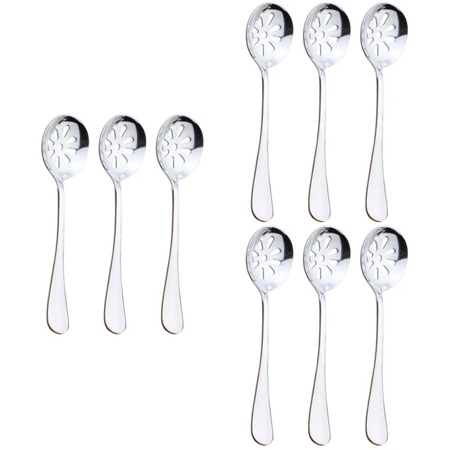 3 PCS SLOTTED Spoons Ergonomic Serving Utensils Small Flatware Soup £20 ...