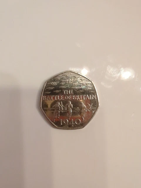 VERY RARE - The Battle of Britain 1940 50p Coin £5.00 - PicClick UK