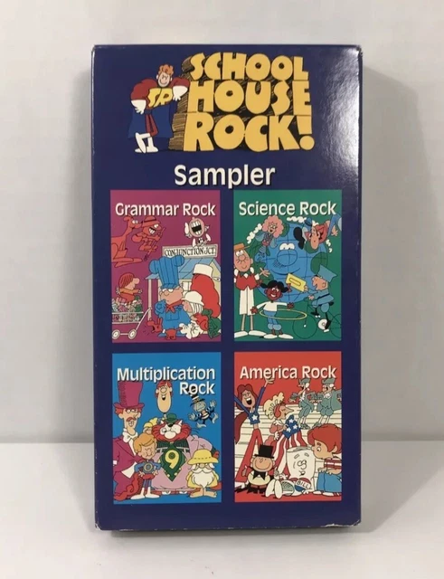 SCHOOL HOUSE ROCK Video Collection VHS 1995 Grammar Science Sampler ...