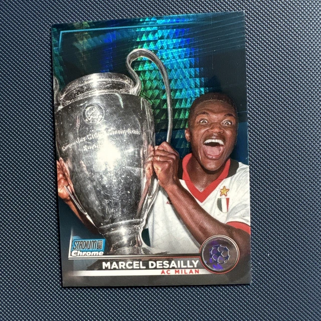 MARCEL DESAILLY - 22/23 Topps Stadium Club réfracteur chrome bleu Prizm ...
