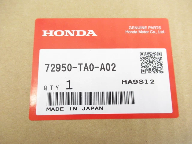 ORIGINAL OEM HONDA 72950-TA0-A02 Fahrer Hinten Tür Molding Assy 2008 ...
