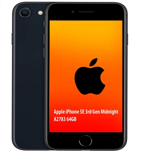 APPLE IPHONE SE 2e génération. 2020 A2296, 7 pouces écran Retina 64 Go ...