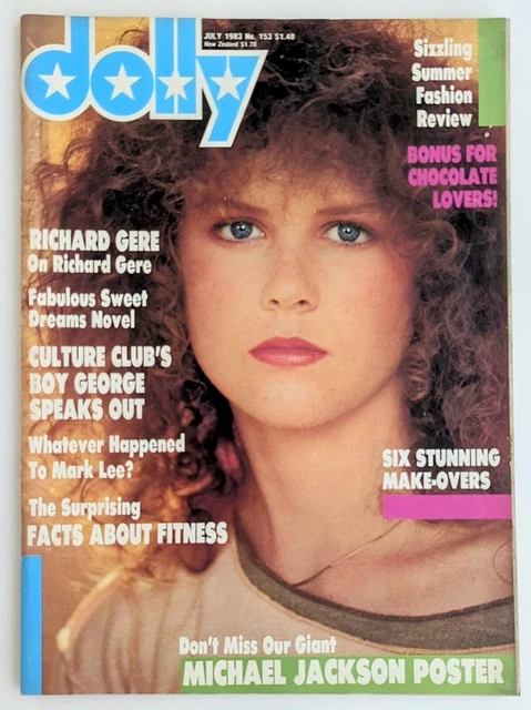 DOLLY MAGAZINE JULY 1983 iconic Nicole Kidman cover and Michael Jackson ...