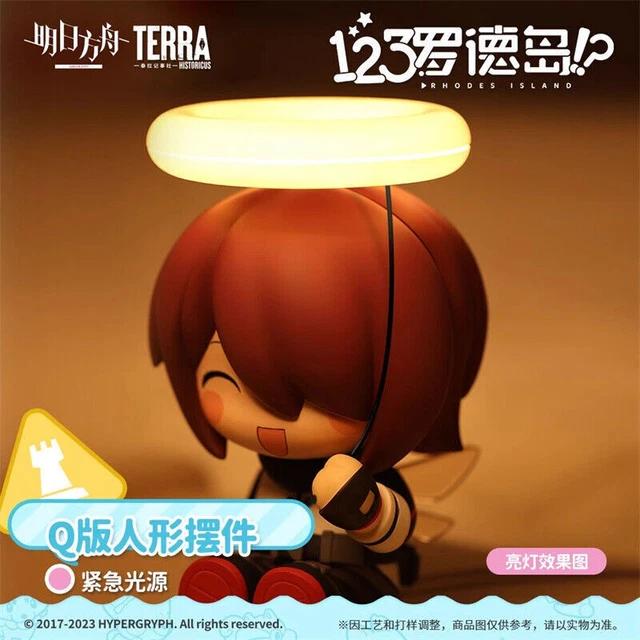 OFFICIAL ARKNIGHTS EXUSIAI Night Light Figure Model LED PVC Doll Rhodes ...