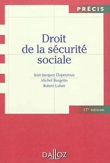 DROIT DE LA sécurité sociale de Jean-Jacques Dupeyroux | Livre | état bon EUR 7,71 - PicClick FR