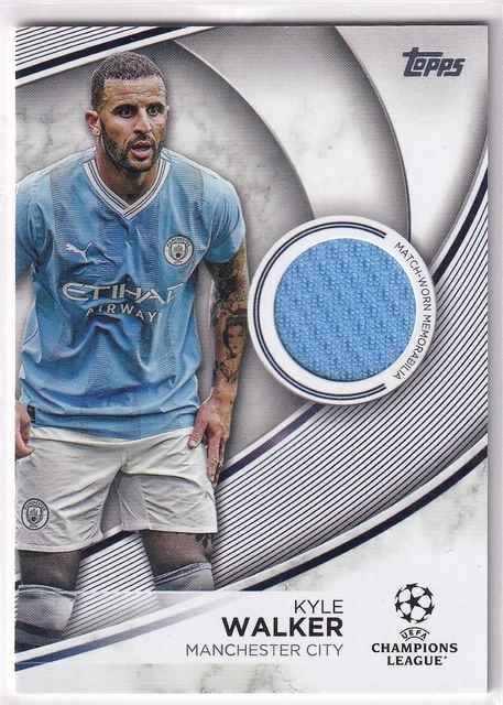 TOPPS CL CLUB Competition 2023-24 Ts-Kw Kyle Walker Match-Worn Patch ...