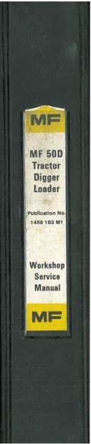 MASSEY FERGUSON MF50D Digger Workshop Manual - Mf 50D £39.99 - PicClick UK