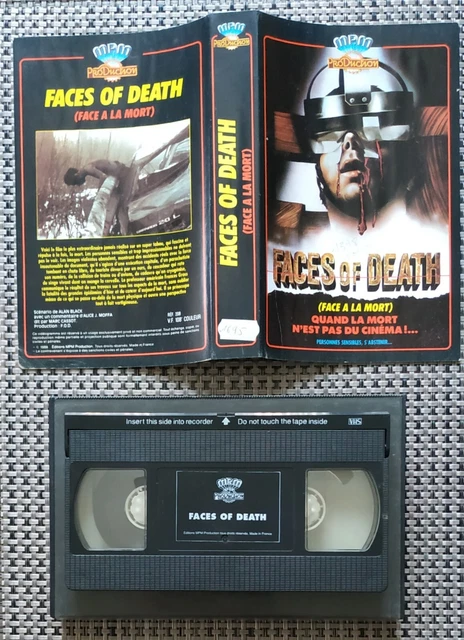 VHS FACE A LA MORT / Faces of Death 1986 / Bon Etat EUR 29,90 - PicClick FR