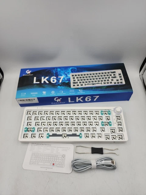 GAMAKAY LK67 65% Hot Swappable Triple Mode Rgb Mechanical Keyboard ...