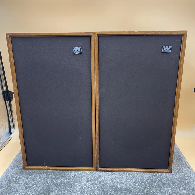 WHARFEDALE LINTON 3XP Home Theatre Speakers Pair Wood Hi-Fi England ...
