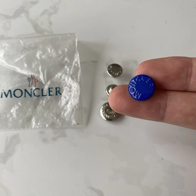 MONCLER REPLACEMENT BUTTONS & Parts Genuine - Blue £25.00 - PicClick UK