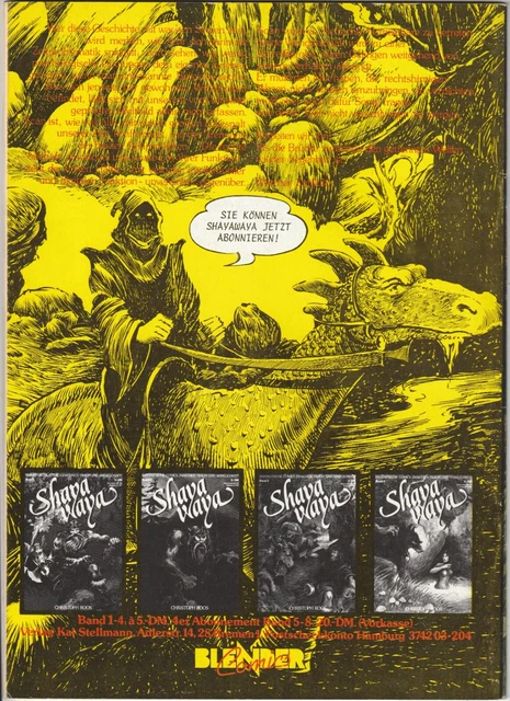 SHAYAWAYA #4, Blender Comics COMICHEFT TOP Z1 *Fantasy *Underground EUR ...