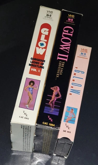 GLOW WRESTLING - 3 super-rare VHS volumes - Gorgeous Ladies of ...
