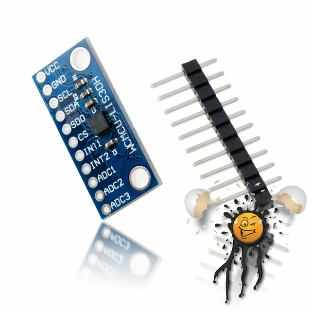 LIS3DH 3 AXIS Accelerometer MEMS Sensor Arduino ESP8266 STM £5.10 ...