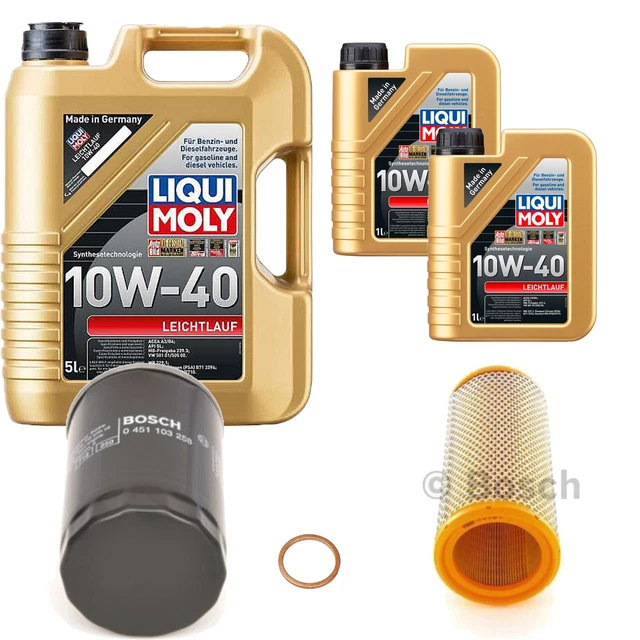 BOSCH INSPECTION SET 7L Liqui Moly Bon Fonctionnement 10W-40 pour EUR 112,14 - PicClick FR
