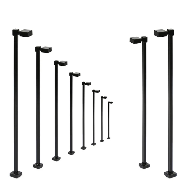 EVEMODEL 10PCS HO Scale 1:87 Metal Lamp White LED Street Lights 9cm ...