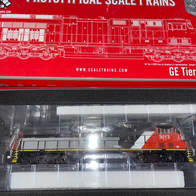 SCALETRAINS RIVET COUNTER HO Scale GE Tier 4 GEVO ET44AC CN #3013 avec ESU DCC EUR 151,54 ...