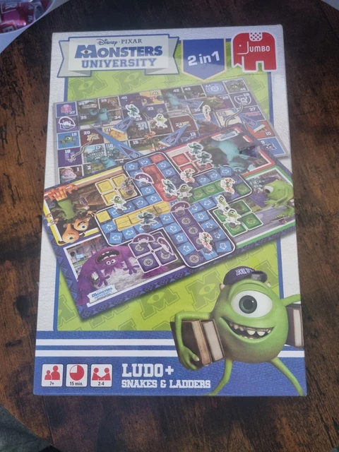 DISNEY'S MONSTER INC University Ludo + Snakes & Ladders (Rare) Brand ...