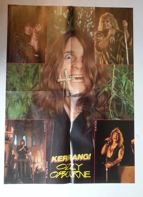 OZZY OSBOURNE / SBBATH family tree 2-sided magazine POSTER 22x16 inches ...