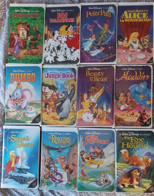 Walt Disney Black Diamond The Classics Vhs Tapes Lot Of 12 2798 9246