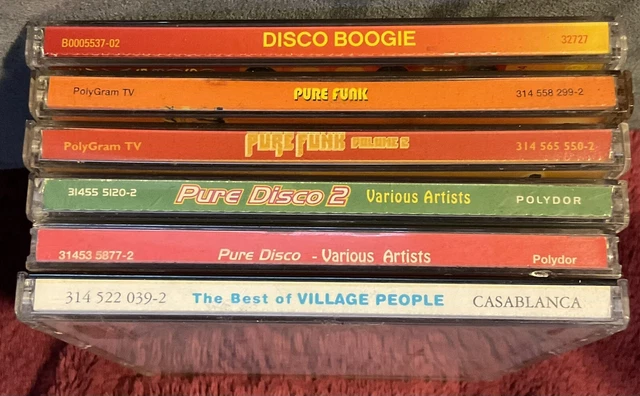 LOT DE 7 CD Disco Funk Village People Pure Funk Pure Disco Saturday ...