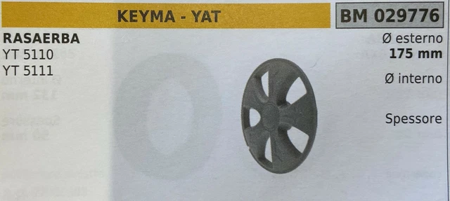 ROUE TONDEUSE BRUMAR Keyma - Yat BM029776 EUR 10,33 - PicClick FR