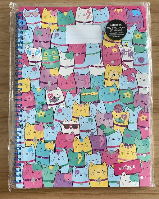 NEW SMIGGLE A4 Spiral Lined Notebook - 160 Lined Pages / 80 Sheets ...