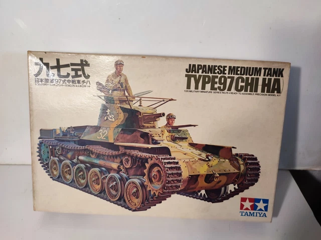 NEW VINTAGE TAMIYA Japanese Medium Tank Model Type 97 Chi-Ha 1/35 £38. ...