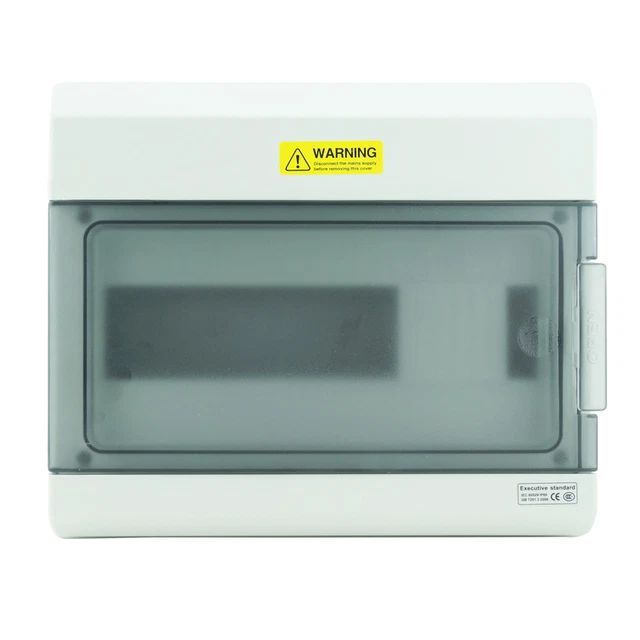 12 WAY IP65 Waterproof Electrical Distribution Enclosure Outdoor Panel ...
