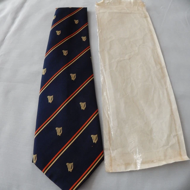 VINTAGE GUINNESS HARP Tie Tootal Navy Blue Made In Great Britain £8.50 ...