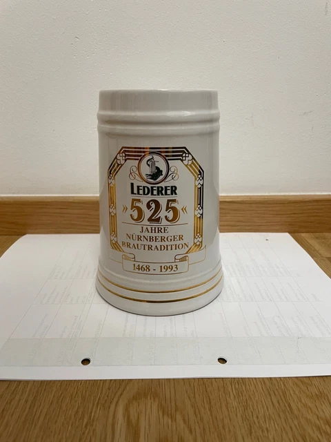BRAUEREI LEDERER, JUBILÄUMSKRUG 525 Jahre, Rarität, 0,5l, top i. O. EUR ...