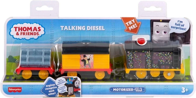 THOMAS & FRIENDS Motorized Talking Diesel Toy Train with Sounds ...