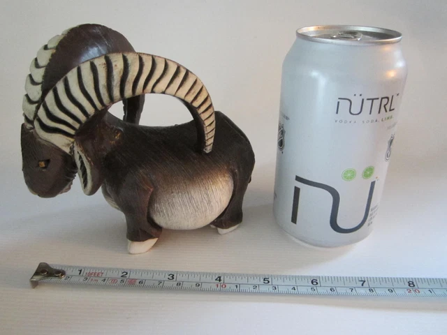 VINTAGE ARTESANIA RINCONADA Big Horn Sheep Ram Goat LARGE Pottery #810 ...