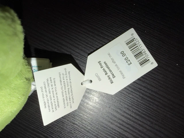 BNWT JELLYCAT RICKY Rain Frog Christmas Decoration Soft Fluffy Toy £24. ...