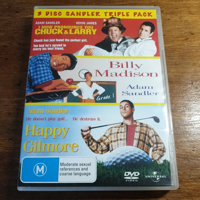 CHUCK AND LARRY Billy Madison Happy Gilmore Triple DVD R4 Like New 3 ...