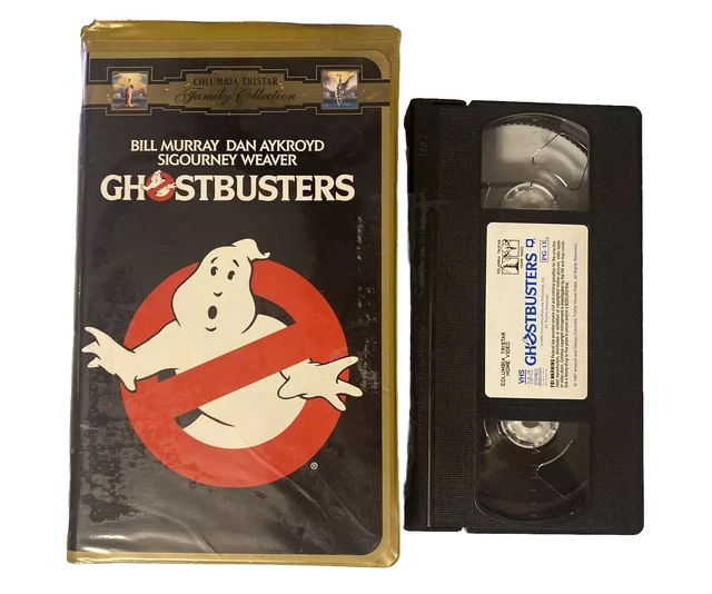 GHOSTBUSTERS VHS BILL Murray Dan Aykroyd Paranormal 80’s Classic Retro ...