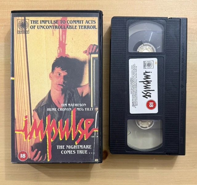 IMPULSE VHS PAL Odyssey Video - UK Horror Thriller - 18 Cert - 1984 ...