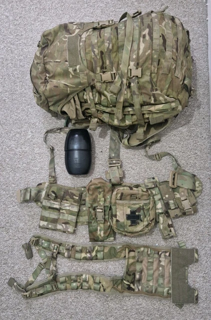 BRITISH ARMY VIRTUS Webbing And Bergan Set Size Small £208.68 - PicClick UK