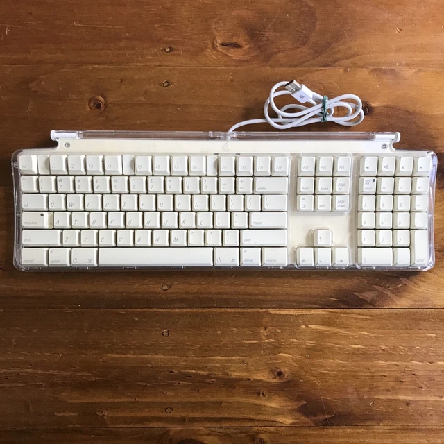 APPLE PRO KEYBOARD M7803 USB With 2 USB Ports Tested And Works Vintage ...