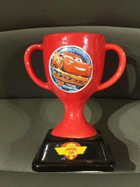 RARE COLLECTORS DISNEY Pixar Cars Lightning McQueen Ceramic Piston ...